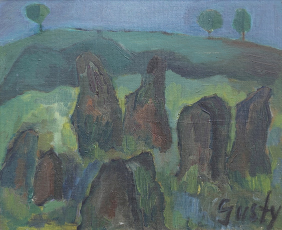 GUSTY OLSSON. "Judge Ring". Oil on Board, signed. Art - Paintings ...