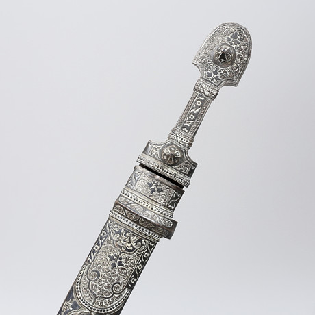 DAGGER, silver and niello, Russia, 19th/20th century. Weapons ...