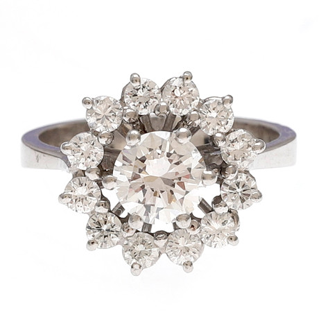Diamonds rosette ring, circa 1960. Jewellery & Gemstones - Rings ...