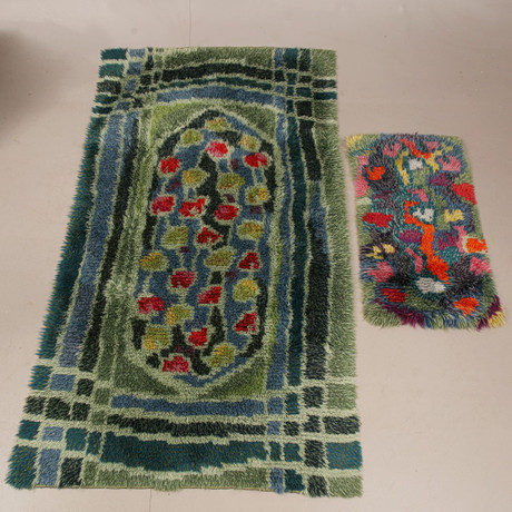 RYAMATTOR, 2 stycken, 1900- talets andra hälft. Mattor & Textil ...