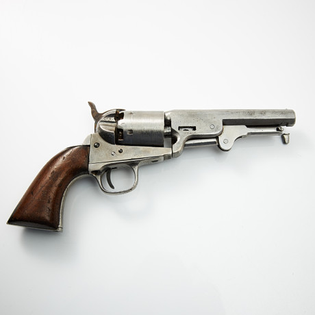 BLOCK LOCK REVOLVER, British made, circa mid 19th century, model 1849 ...