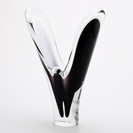 VAS, glass, Flygsfors, 1950s. Glass - Art glass - Auctionet