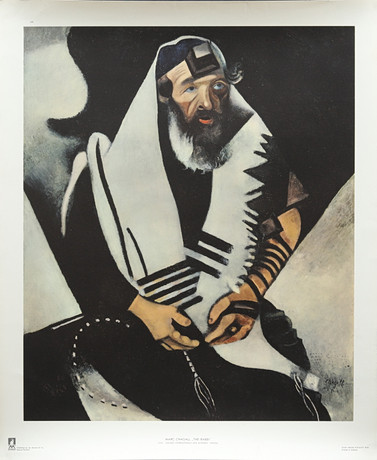 POSTER, offset print, Marc Chagall, The Rabbi. Art - Graphic - Auctionet