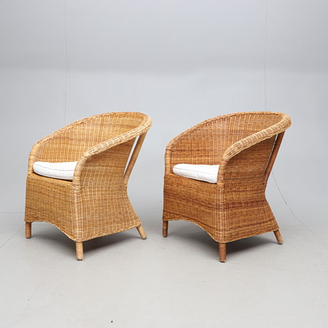 KORGSTOLAR, 2st, rotting, 19/2000-tal. Möbler - Fåtöljer & Stolar ...