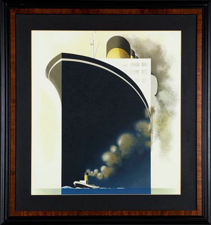 ADOLPHE MOURON CASSANDRE (1901-68). EFTER. Affisch, "L´Atlantique ...