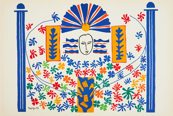 HENRI MATISSE. After. "Apollon", signed and dated in the print Matisse ...
