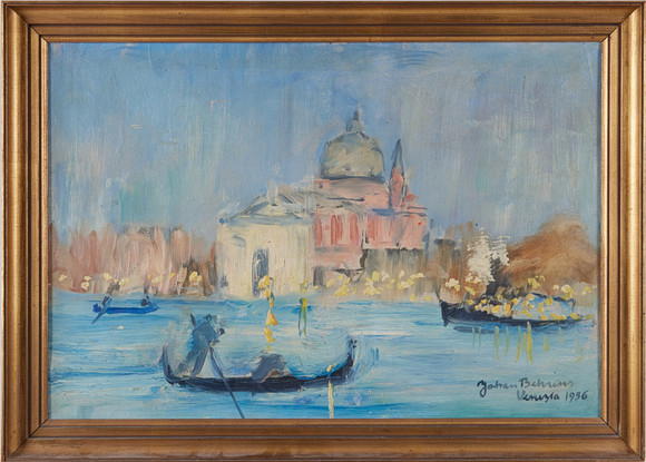 JOHAN BEHRENS (1904-1967). Venedig, olja på duk, signerad och daterad ...