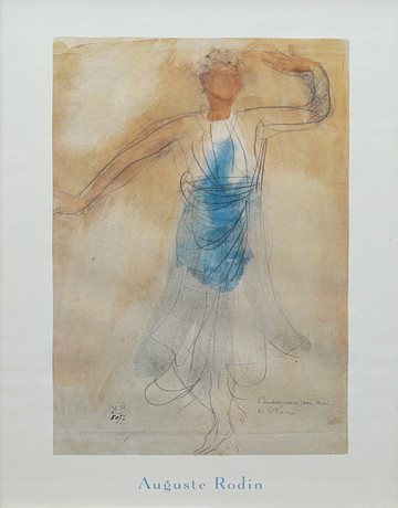 AUGUSTE RODIN (1840-1917). Poster, titled, offset print, unsigned. Art ...