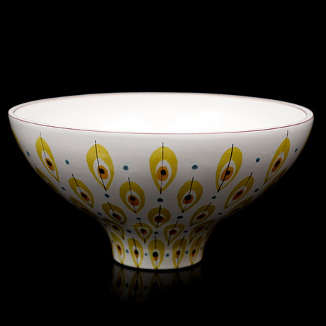 STIG LINDBERG. BOWL, faience, design Stig Lindberg, Studio hand ...