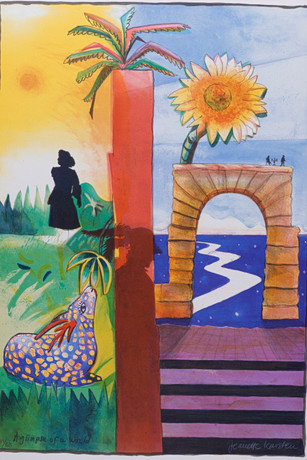 JEANETTE KARSTEN. Färglitografi. Konst - Grafik - Auctionet