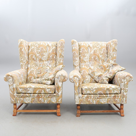EAR PATCH ARMCHAIRS, a pair. 1940s/50s. Furniture - Armchairs & Chairs ...