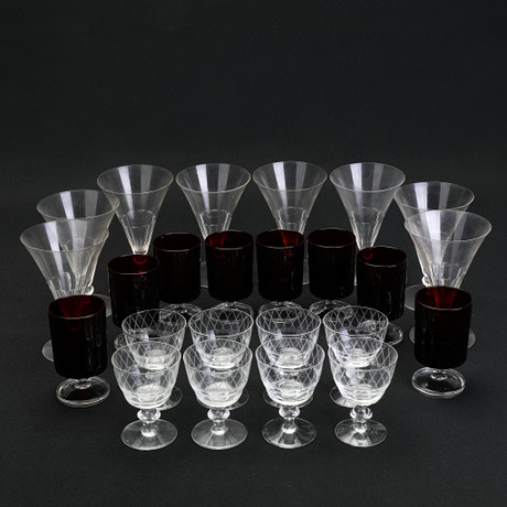 A Collection , 24 pcs, 3 different models. Glass - Utility glass ...