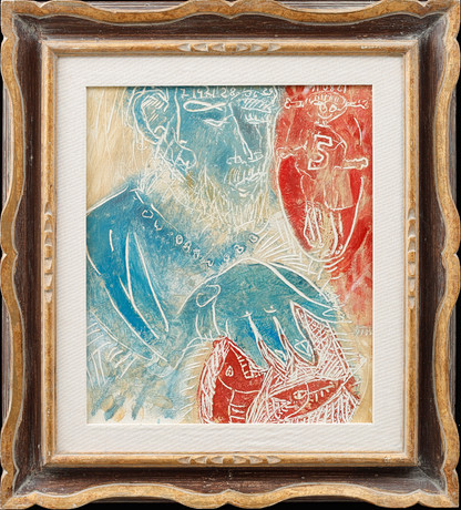 PETER APELGREN. Komposition med figurer, blandteknik. Konst - Måleri ...