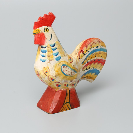 DALATUPP, skuret och bemålat trä, 1900-talets mitt. Allmoge - Övrigt ...