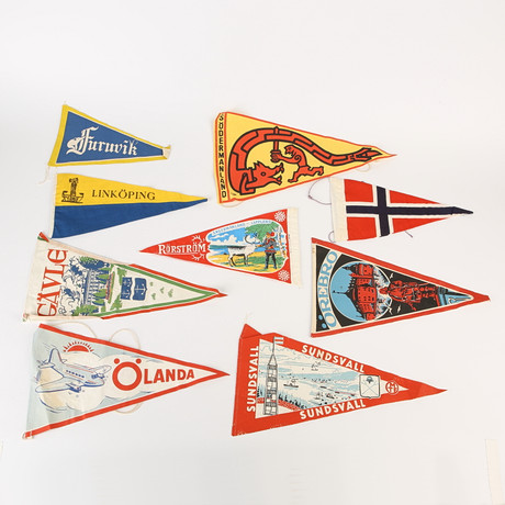 SAMLING VIMPLAR, 9 stycken, 1900-tal. Övrigt - Övrigt - Auctionet