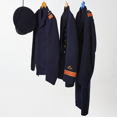 UNIFORM COUPONS, 5 dlr, m/87 and m/30, air force, for air doctors. Size ...
