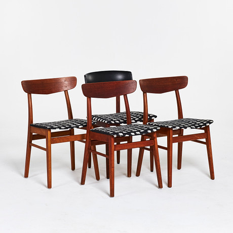 STOLAR, 3+1 teak, Farstrup, Danmark, + 1 märkt "made in Denmark" 1900 ...