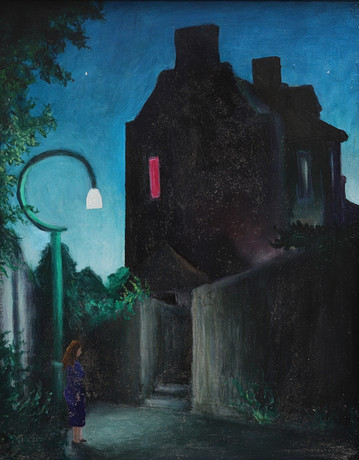 IAN SHERMAN (BRITISH, B.1961). A DARK PASSAGEWAY, WITH FIGURE. Art ...