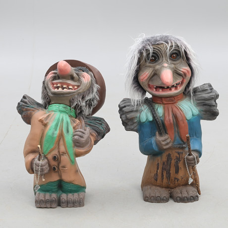 TROLL, 2 stycken, Heico, Original Western Germany, Heinze & co , 1900 ...