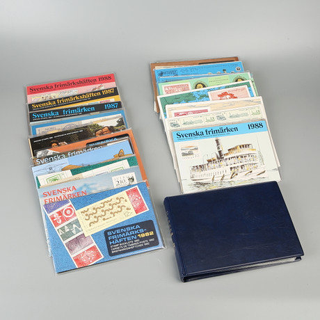STAMP COLLECTION, mint condition, Sweden, mostly 1970s/1980s. Coins ...