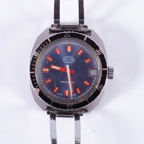 HERRARMBANDSUR, Nilax, Inca Block, mekanisk. Klockor & Ur - Armbandsur ...