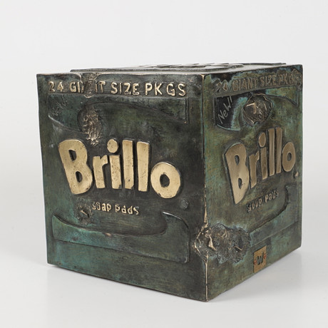 ANDREAS WARGENBRANT. Skulptur, "Brillobox, hommage till Andy Warhol ...