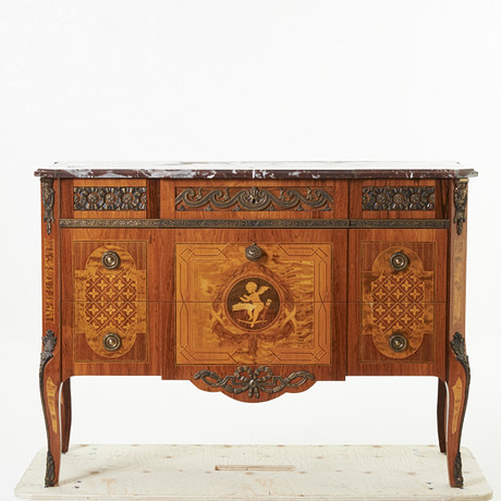 Chest of drawers, mid-20th century, Gustavian style, 3 drawers ...