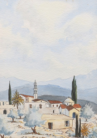 JOHN GROOM, 20TH CENTURY. FLAGSTAFF HOUSE, CYPRUS. Art - Paintings ...