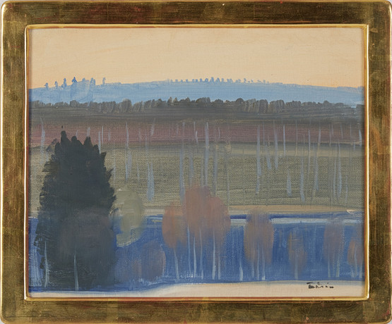VERA FRISÉN. Landscape with birches, signed Frisén, oil on canvas. Art ...