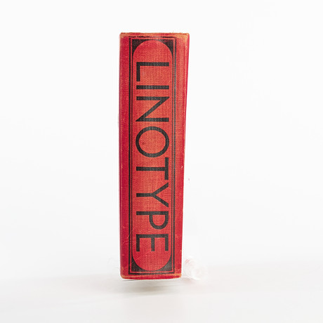 TYPSNITT, Linotype faces "The big red". Böcker, Kartor & Handskrifter ...