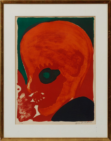 BENGT LINDSTRÖM. Composition, color lithograph, signed and numbered 36/ ...