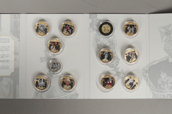 THE LONDON MINT OFFICE. HER MAJESTY: A LIFE IN PICTURES, 12 COIN ...