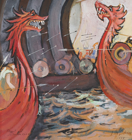 ALEX LINDMAN. "THE BATTLE OF SWOLDER", 1938. Art - Paintings - Auctionet