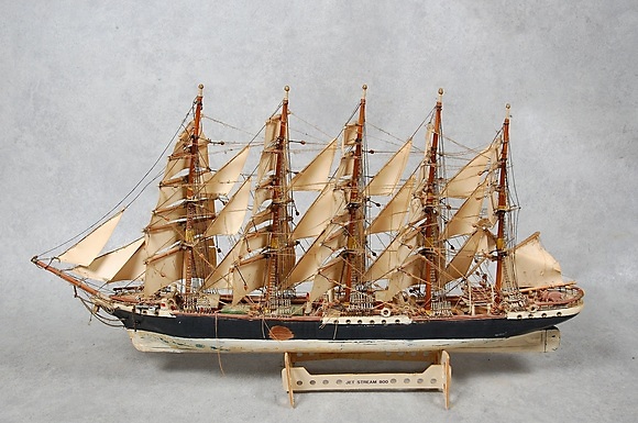 SHIP MODEL, "Fullriggaren Prussia" provenance Sailor Jensen Gilleleje ...