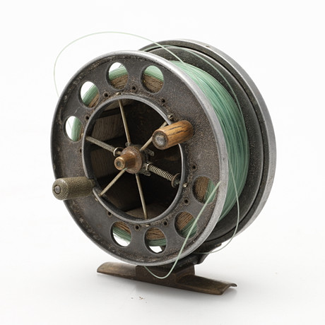 EN S. ALLCOCK & CO LTD 'ALLCOCK AERIAL' 4" FISKE RULLE. Samlarföremål ...