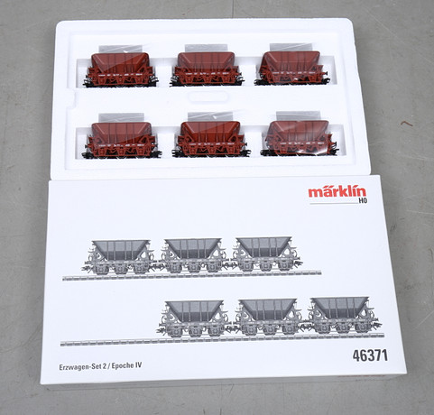 MÄRKLIN 46371 set with 6 ore wagons SJ, original packaging. Toys - Toys ...