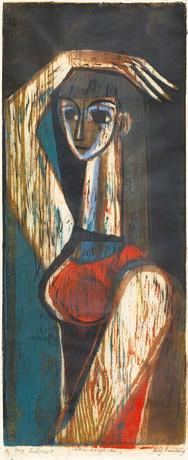 MAJ HEMBERG (Stockholm 1906-1992 Malmö), ''Vattenbärerska'', signerad ...