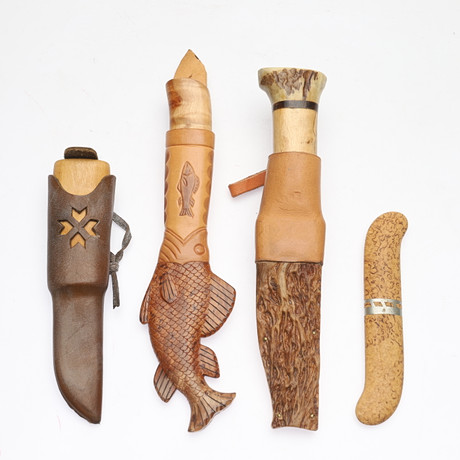 KNIVAR, 4 st, bl a Helle, Norge, 1900-tal. Vapen & Militaria ...