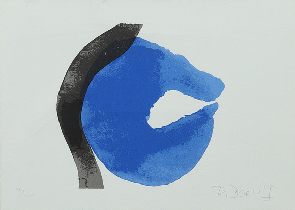 ROSWITHA DOERIG (SCHWEIZ, 1929-2017). Komposition, litografi, signerad ...