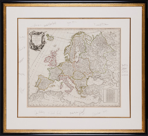 L´Europe, map of Europe and North Africa, Robert de Vaugondy, 18th ...