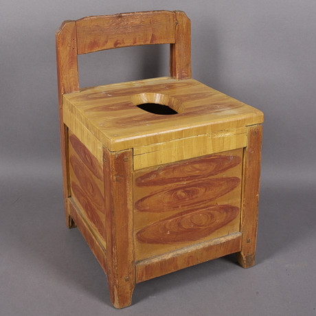 POTTA, målat trä, 1800-tal. Allmoge - Möbler - Auctionet