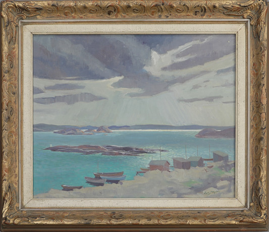 LARS BERGMAN. olja på duk, signerad. Konst - Måleri - Auctionet