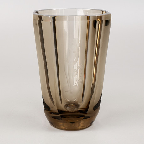 VAS, glass, art deco, Orrefors, first half of the 20th century. Glass ...