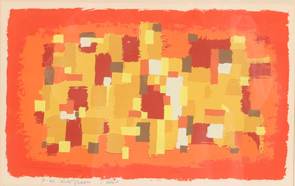 KULO GREEN. Color lithography. Art - Engravings & Prints - Auctionet