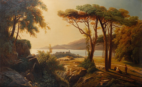 LOUISE-JOSÉPHINE SARAZIN DE BELMONT. italienische Landschaft. Kunst ...