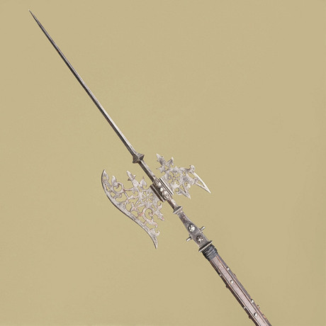 HILLEBARD, decorative weapon, 19th century. Weapons & Militaria - Edged ...