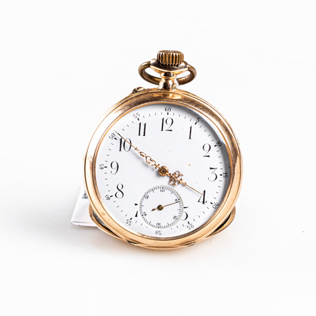 POCKET WATCH, 18k gold, remontoir, crown assignment, circa 1900, total ...