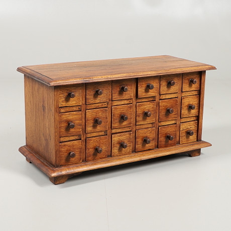 A MODERN SMALL TABLE TOP CHEST OF 18 DRAWERS. Furniture - Chests of ...