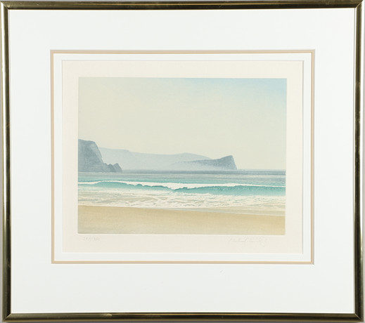 MICHAEL FAIRCLOUGH (B.1940). MULLION COVE, GUNWALLOE. Art - Engravings ...