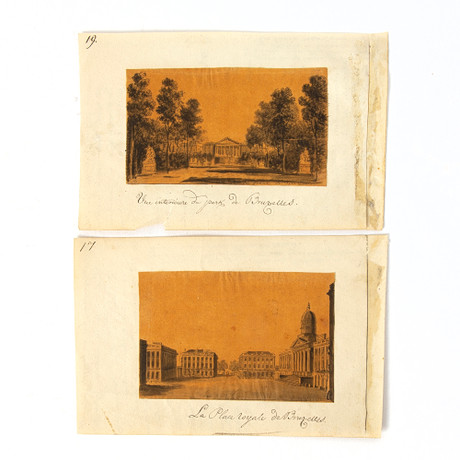 JOHAN (JOHN) WILHELM CARL WAY (1792-1873), "Une interieure du park de ...